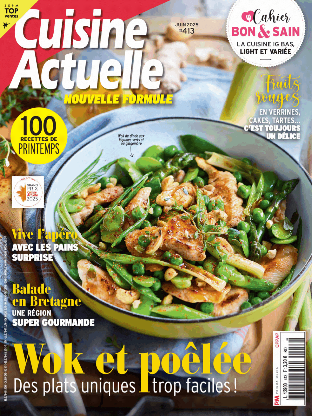 Cuisine Actuelle régale avec 100 recettes de printemps | unionpresse.fr